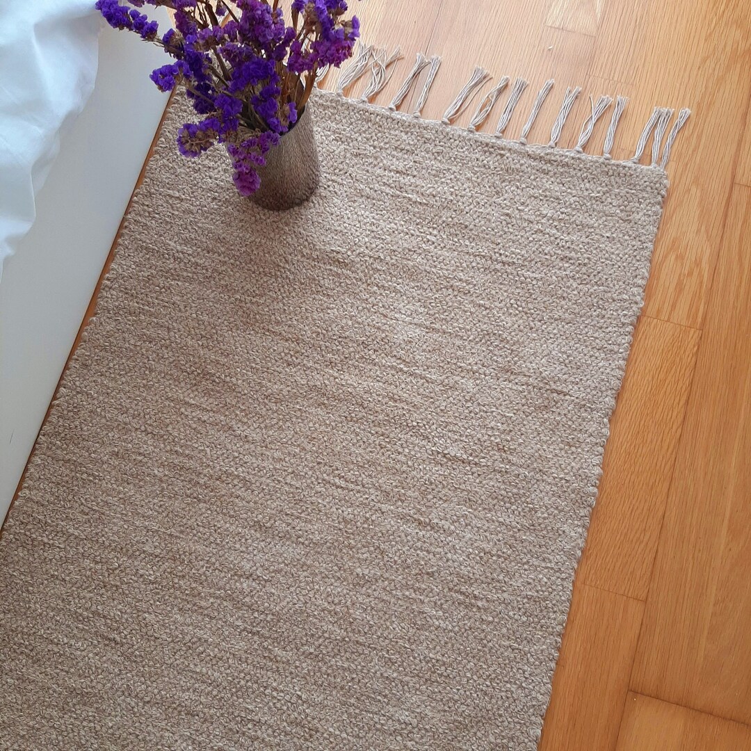 Runner Rug Light Brown 200cm / Scandinavian Rug / Rug Runner / Chunky ...