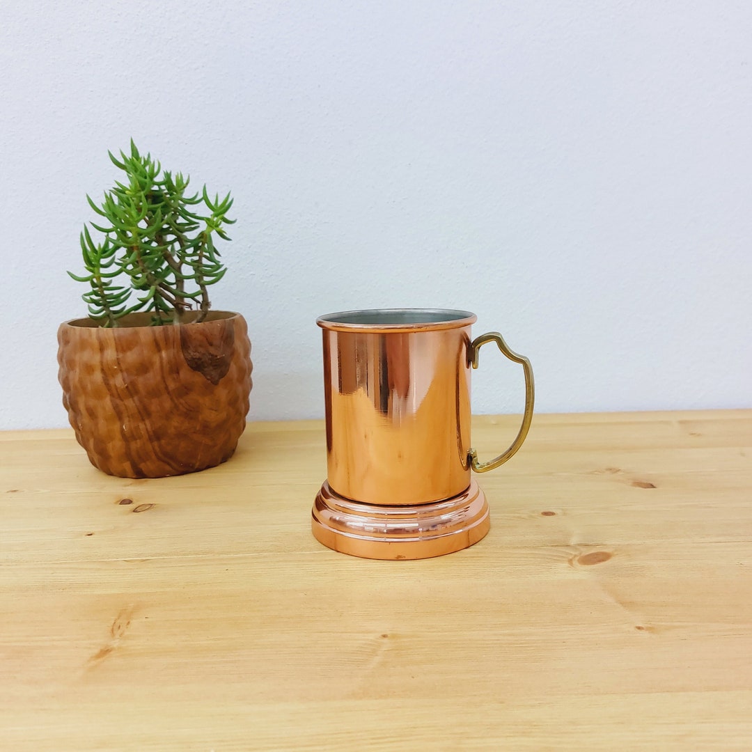 Copper Beer Mug 0,5 L / Vintage Mug / Bar Accessories / Metal Cup ...