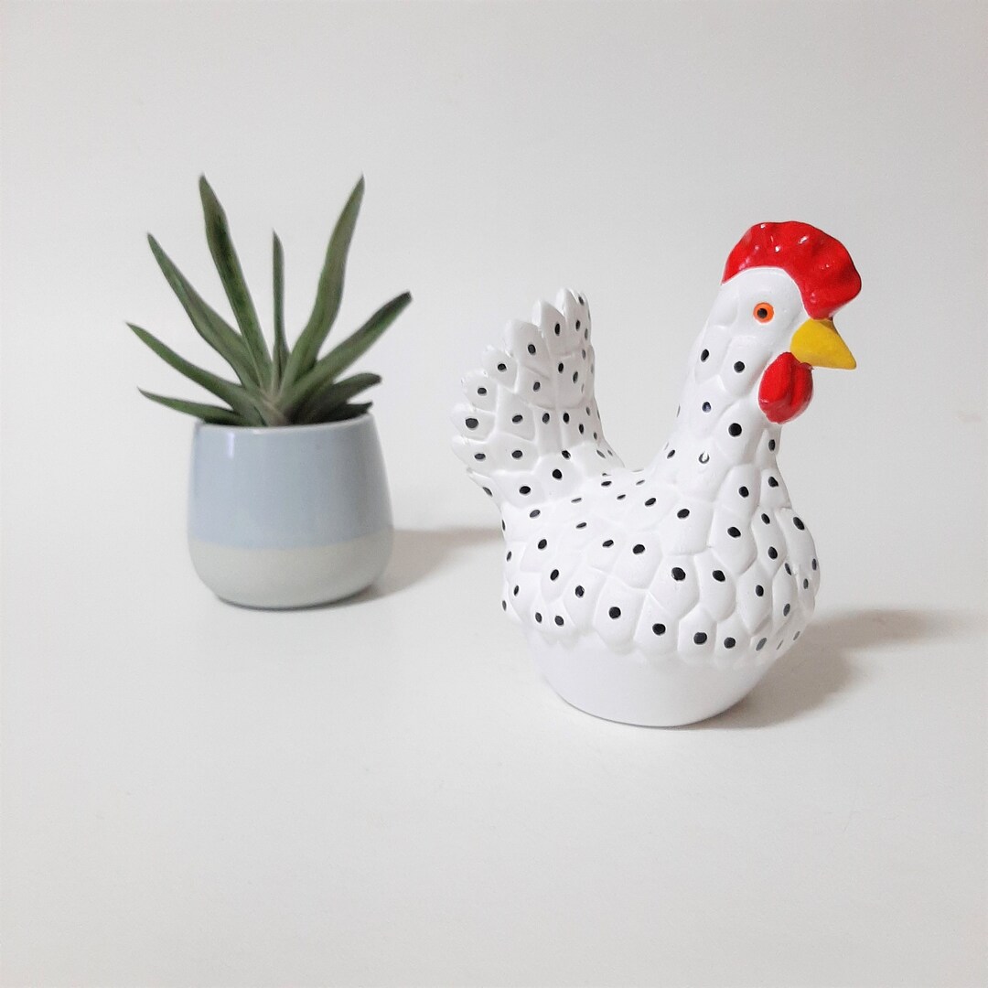 Ceramic Chicken / Handmade Ceramics / Chicken Small Ornament / Chicken ...