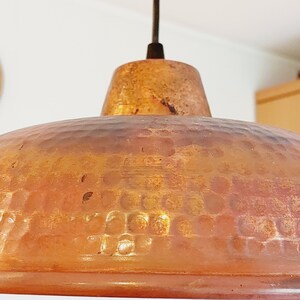 Round Copper Lampshade / Lampshades / Handmade Lampshade / Modern Decor ...