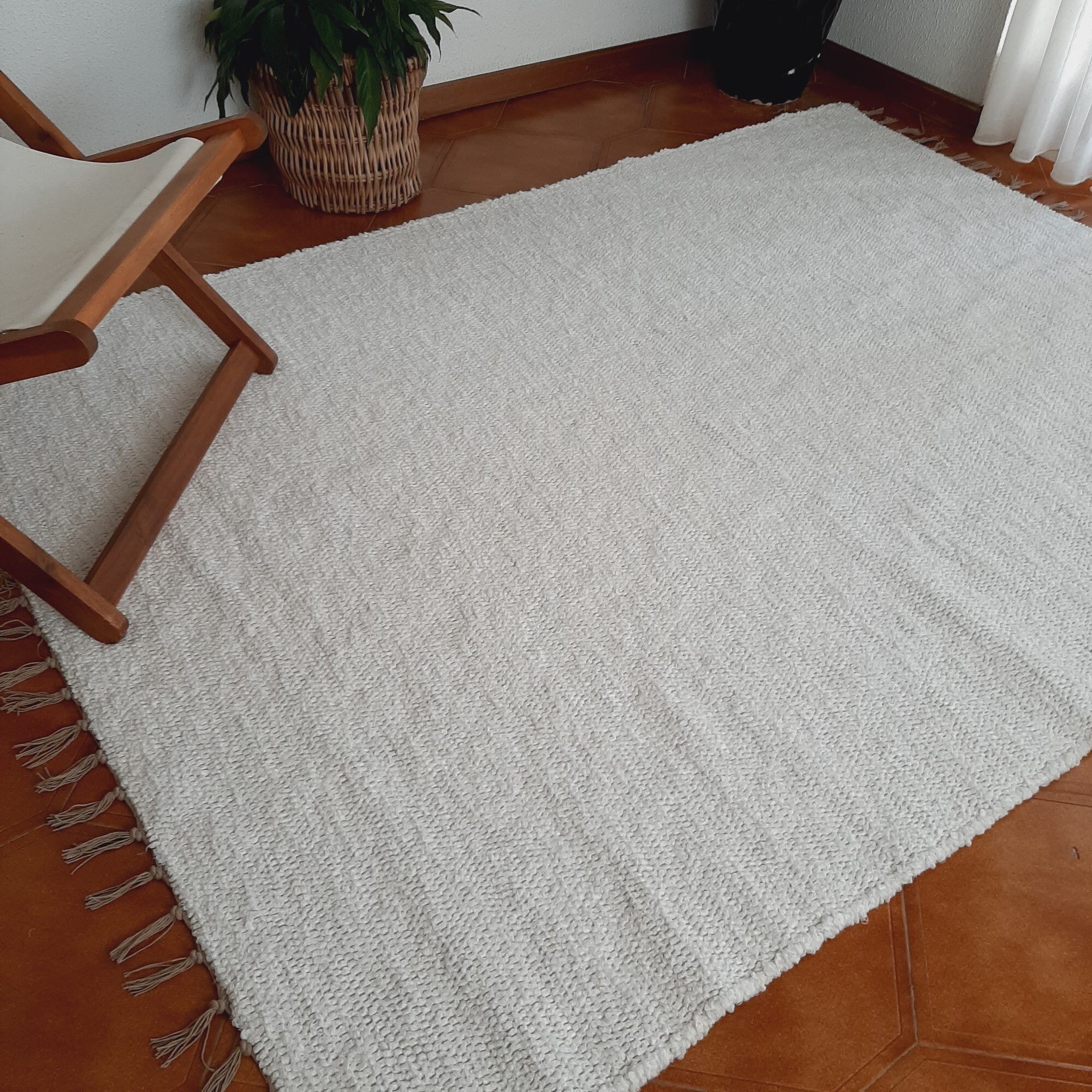 Large Pure White Rug / Boho Rug / Cotton Rug / Super Soft Rug - Etsy