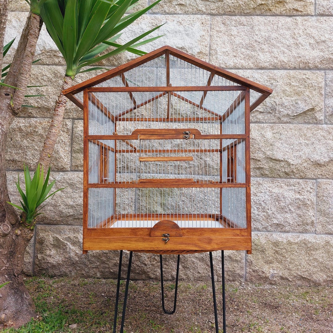 Extra Large House Bird Cage / Vintage Cage / Rustic Cage / Canary Cage ...