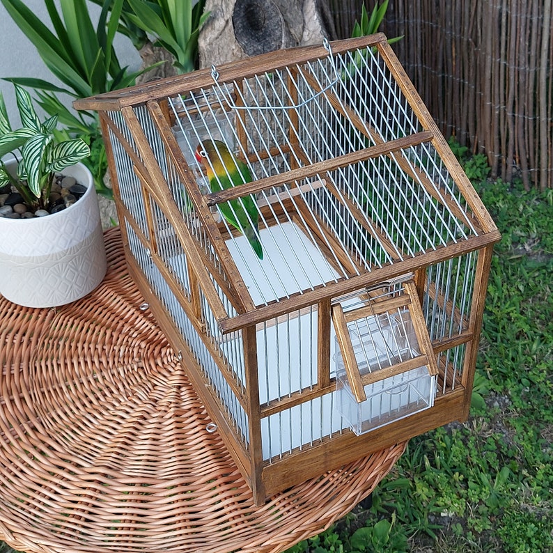 Rustic Bird Cage Full Handmade / Canary Cage / Bird House / - Etsy