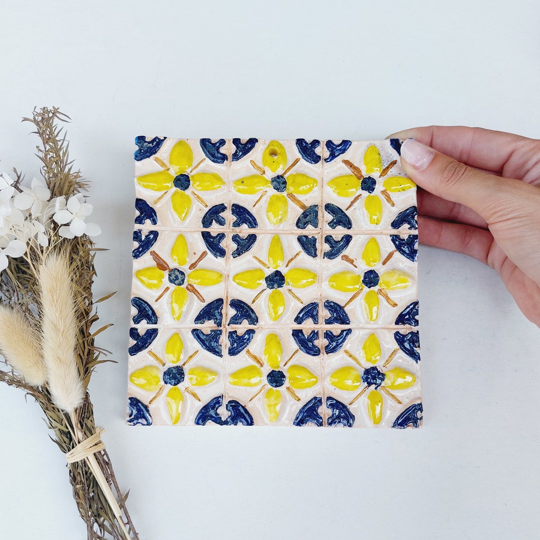 Handmade Ceramic Tile / Ceramic Tile / Traditional Tile / Ceramic ...