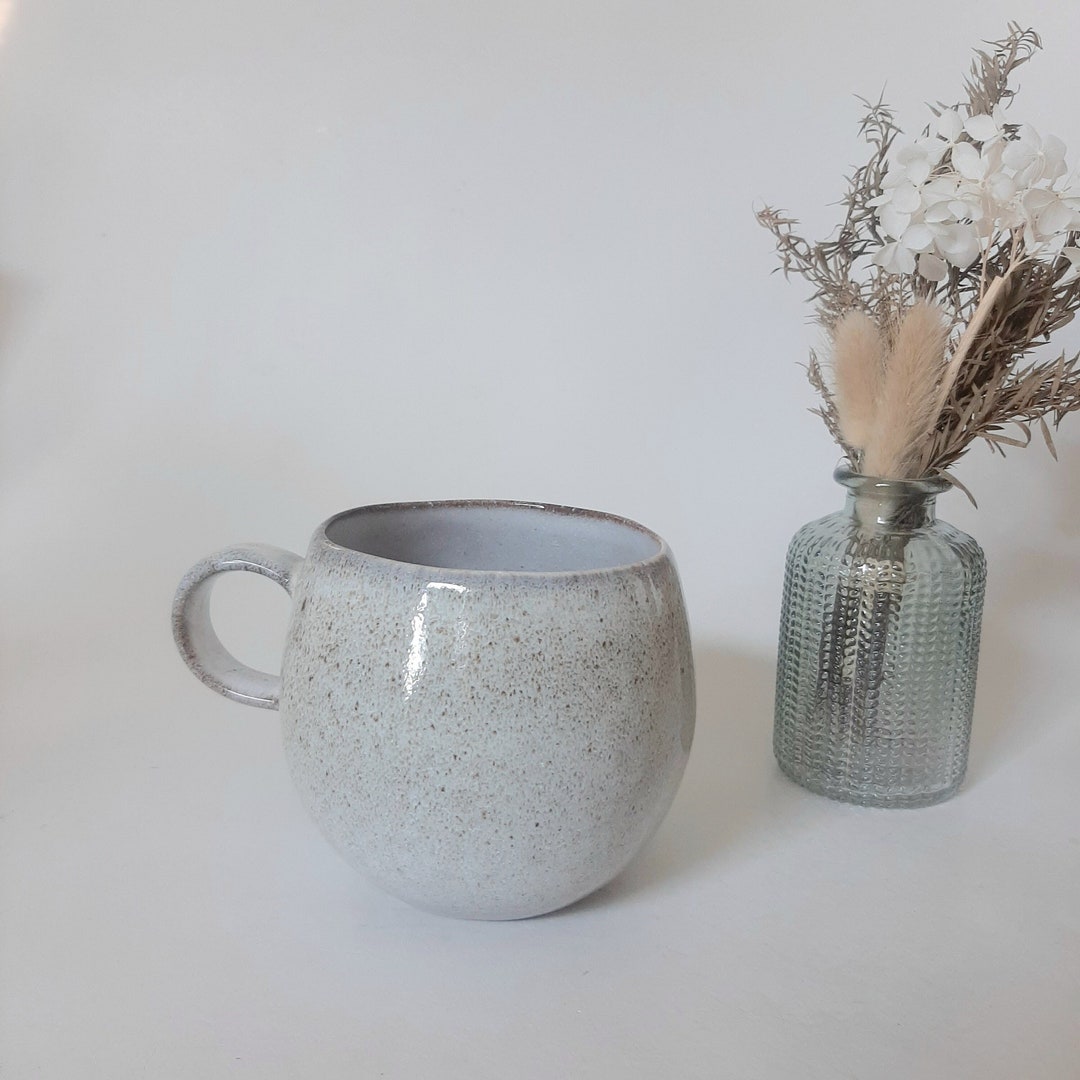 Ceramic Coffee Mug / Grey and Brown Mug / Irregular Mug / Modern Coffee ...