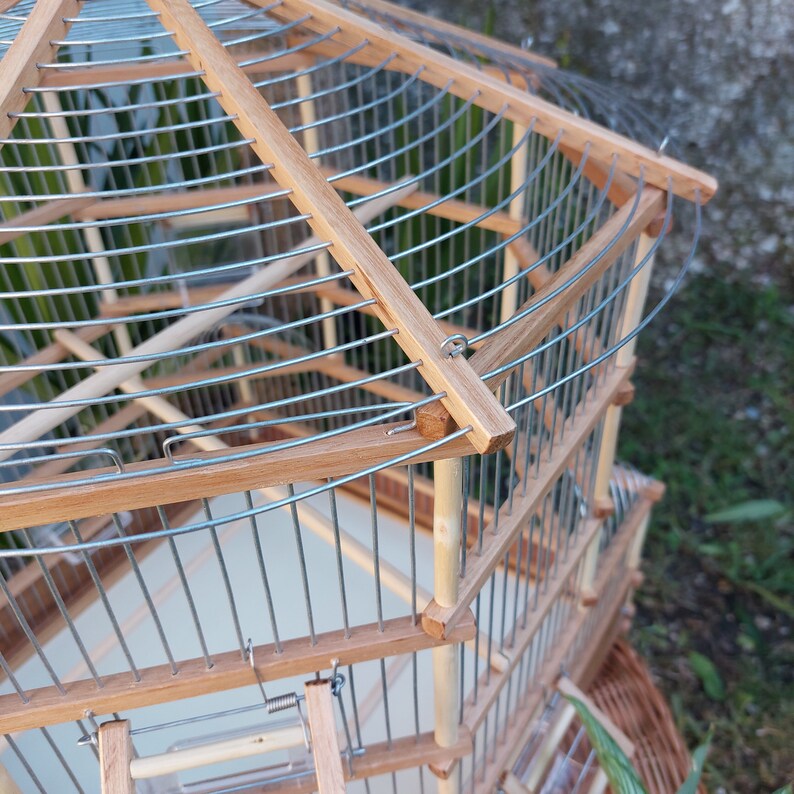 Natural Vintage Bird Cage / Handmade Bird Cage / Rustic Cage / - Etsy