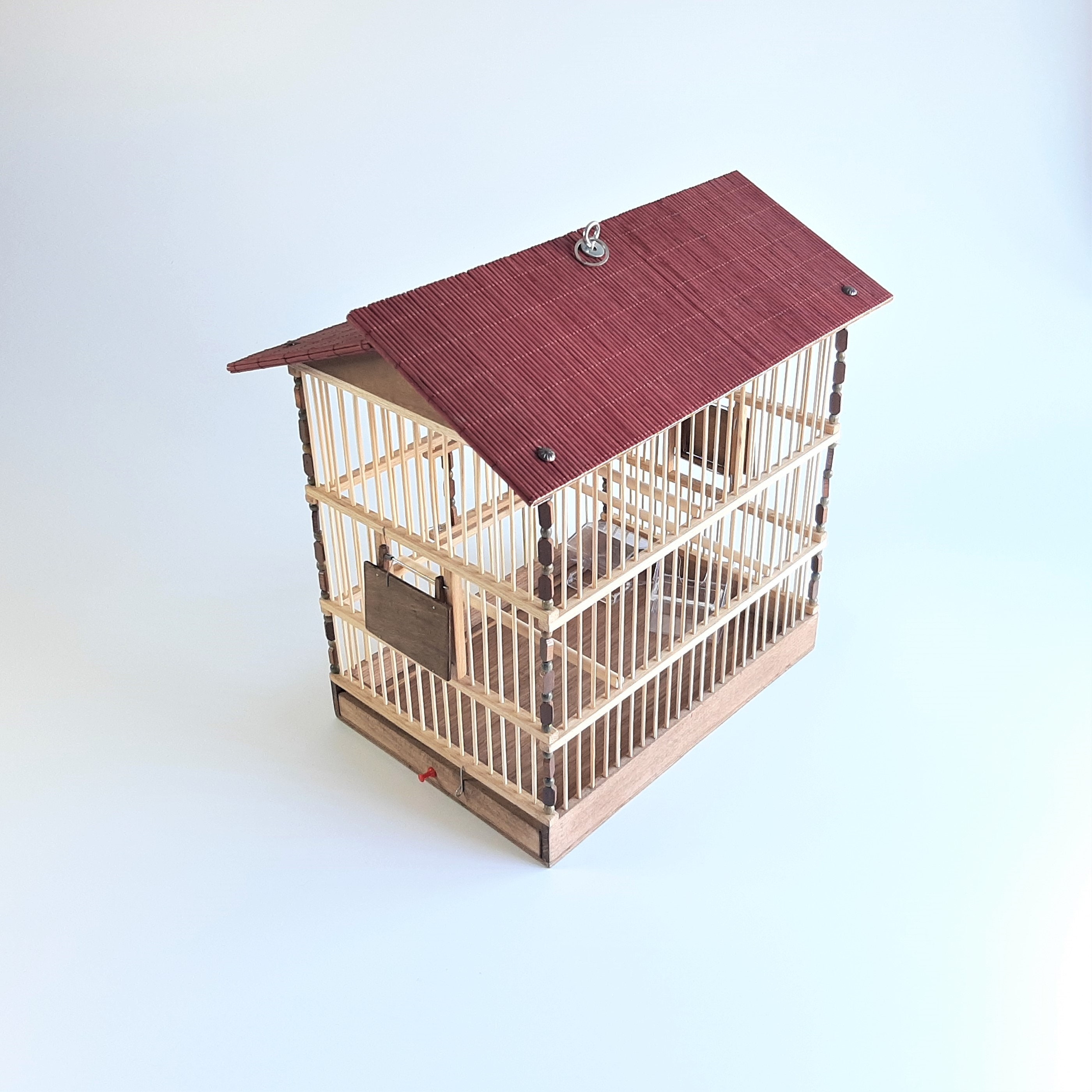 Handmade Bird Cage / Wooden Bird Cage Bamboo / Canary Cage / | Etsy