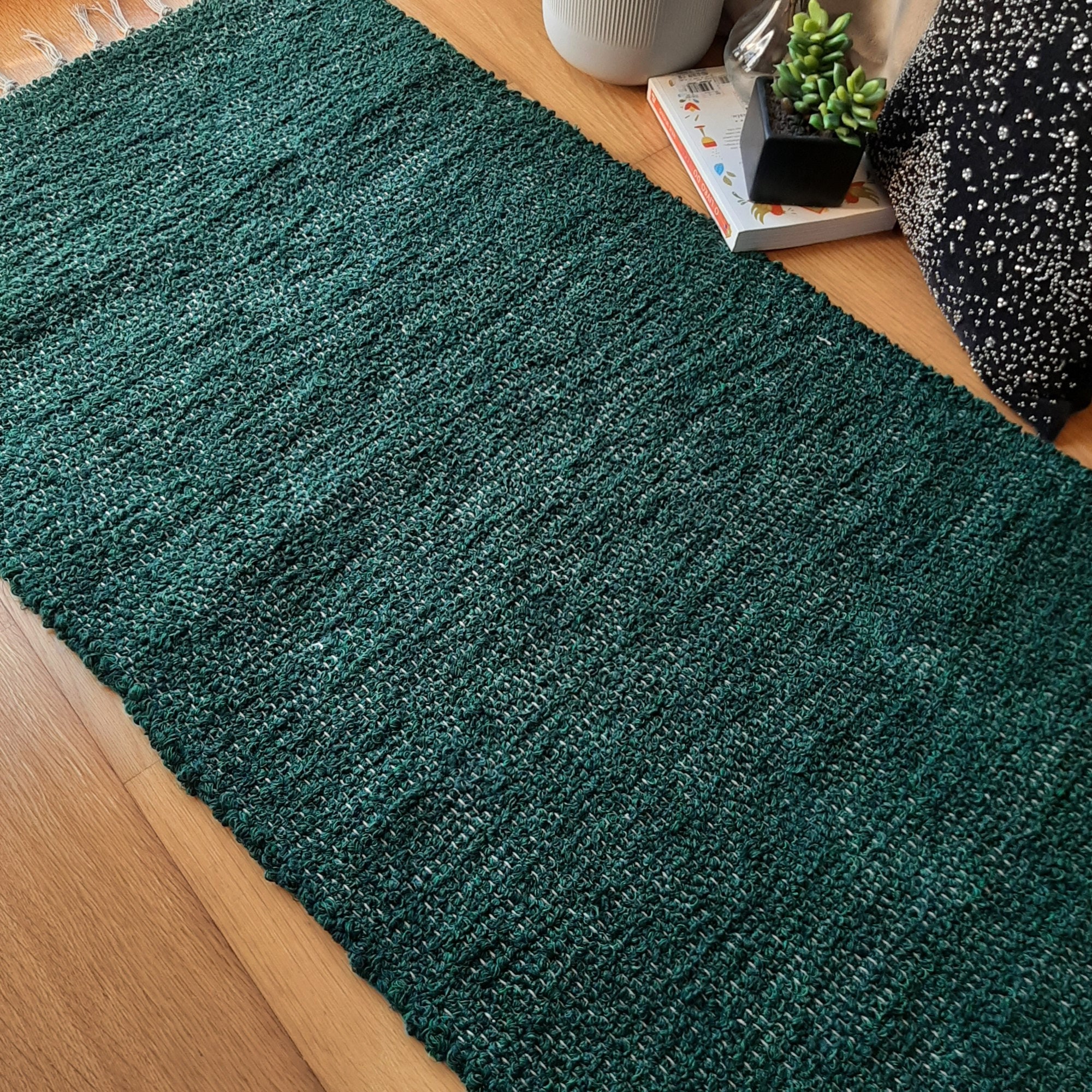 Long Runner Rug Dark Green 300cm / Kitchen Rug / Rug Runner / - Etsy