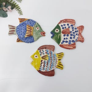 Unique Ceramic Fish / Pottery Fish / Handmade Art / Ceramic Hanging ...