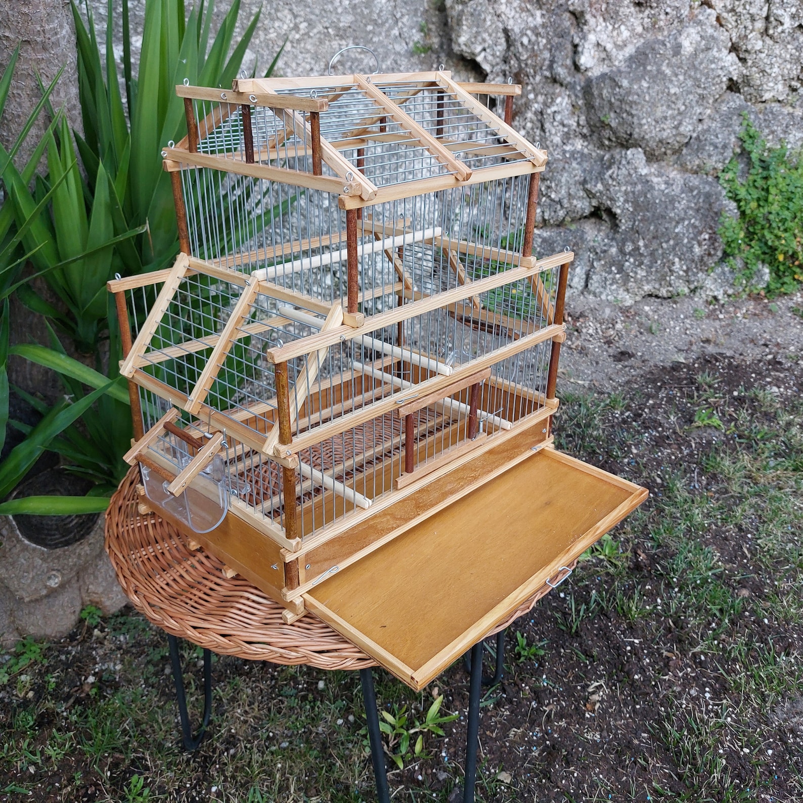 Castle Bird Cage / Handmade Cage / Love Your Bird / Canary Cage / Bird ...