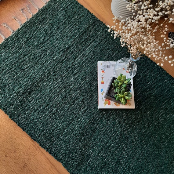 Runner Rug Dark Green 200cm / Kitchen Rug / Rug Runner / Floor - Etsy