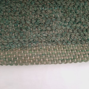 Large Pine Green Rug / Vintage Rug / Cotton Rug / Soft Rug / Rugs for ...