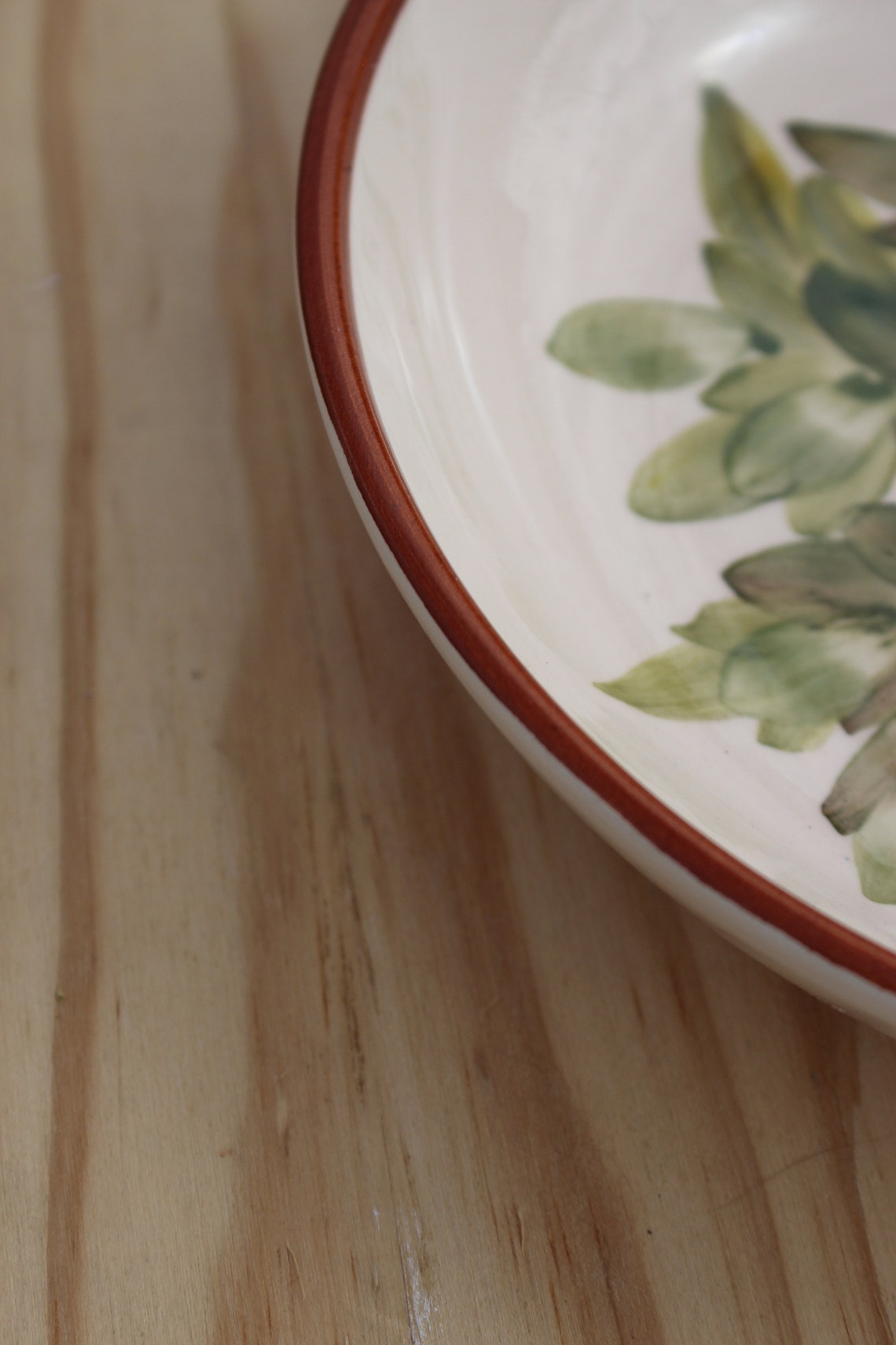 Flowers Plate / Ceramic Plate / Handmade Plate / Serving Plate ...