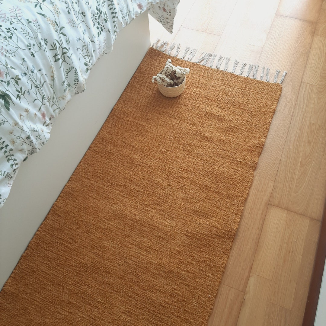 Runner Rug Caramel Yellow Rug 200cm / Kitchen Rug / Floor Rug / Runner ...