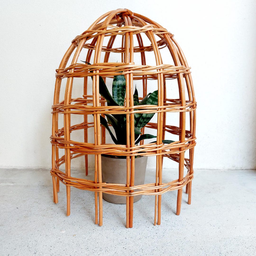 Garden Cloche for Plants / Wicker Garden Cloches / Wicker Cloches ...