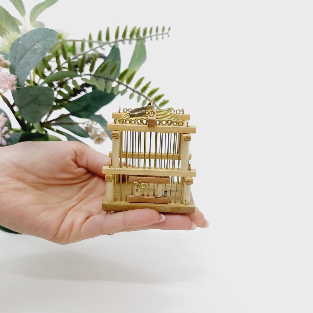 Mini Cage Decor / Wooden Bird Cage / Mini Bird House / Love Your Bird ...