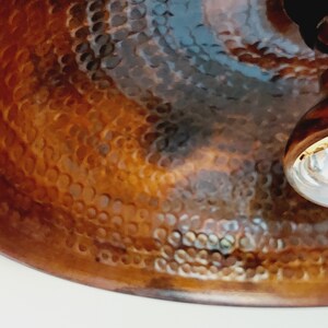 Round Copper Lampshade / Lampshades / Handmade Lampshade / Modern Decor ...
