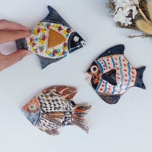 Medium Ceramic Fish / Pottery Fish / Handmade Fish / Portuguese Fish ...
