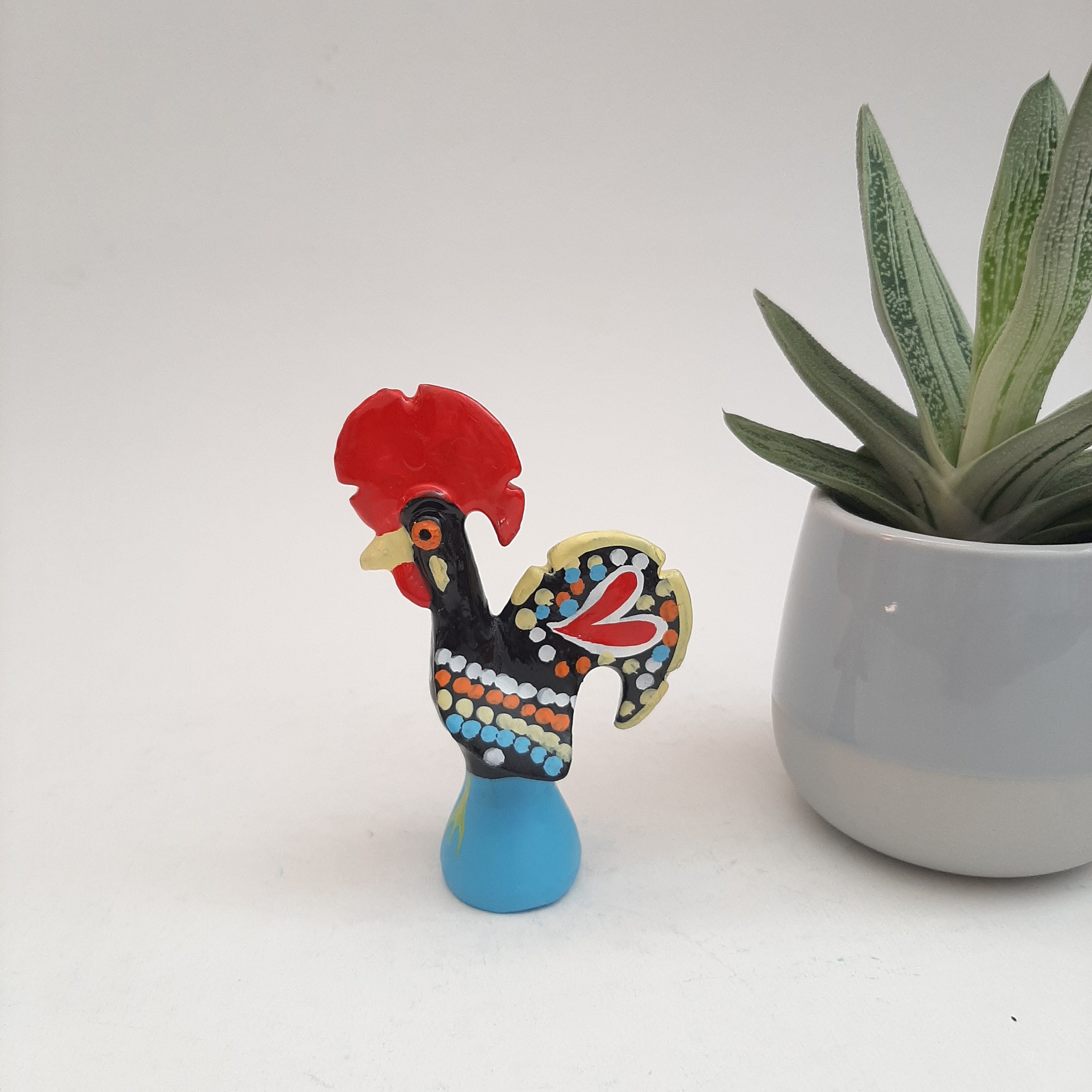 Mini Portuguese Rooster / Barcelos Rooster / Ceramic Rooster / - Etsy