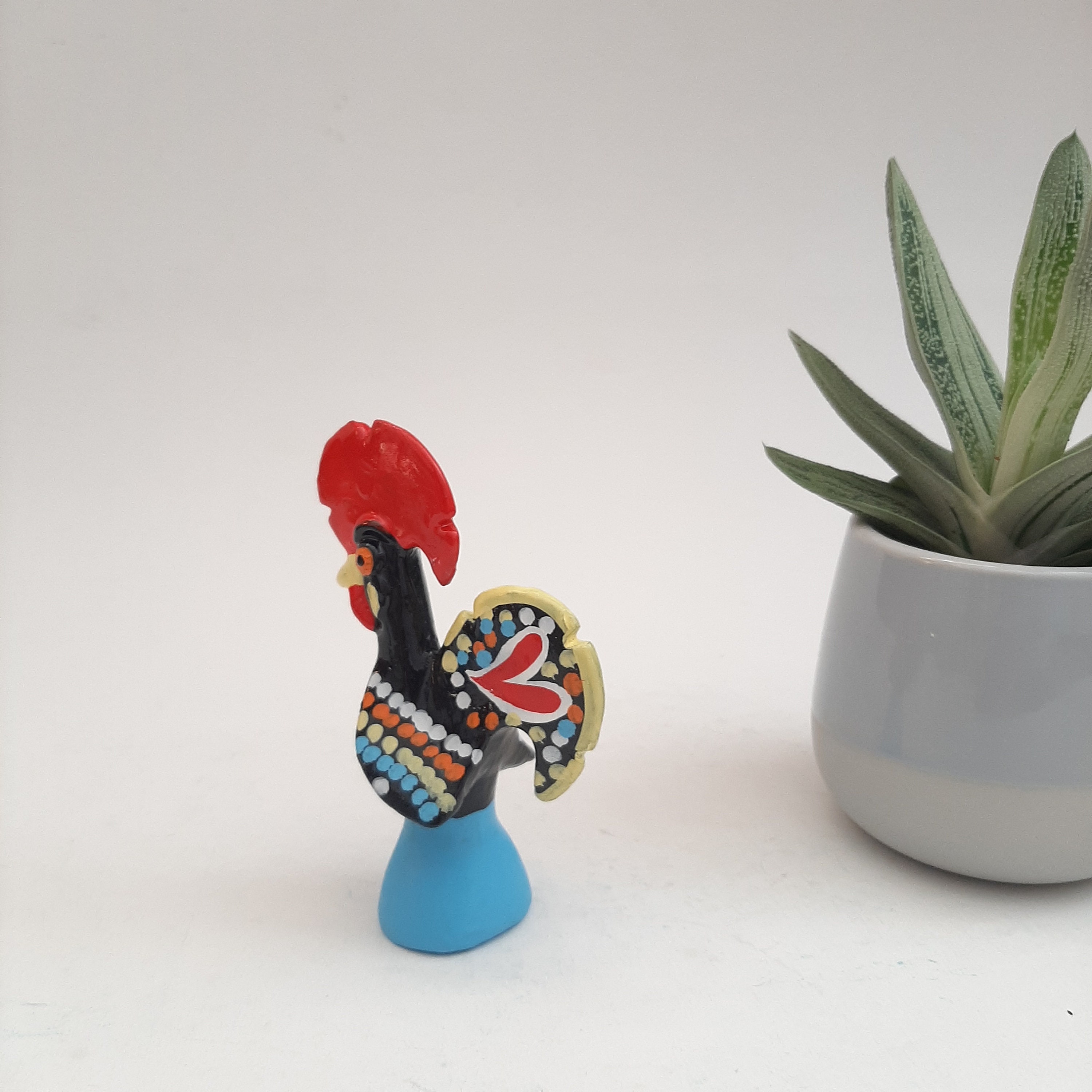 Mini Portuguese Rooster / Barcelos Rooster / Ceramic Rooster / - Etsy