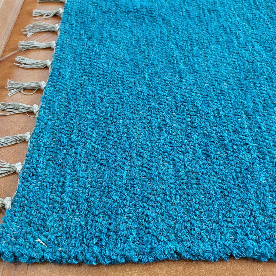 Extra Large Teal Blue Rug 7x10 Rug / Living Room Rug / Area - Etsy