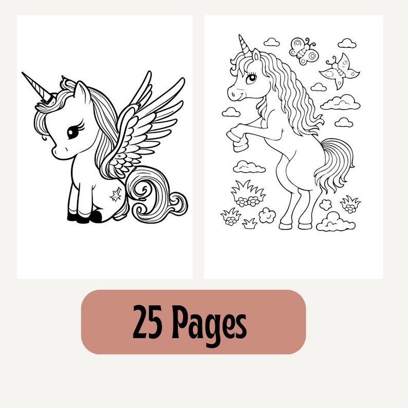 25 Unicorn Coloring Pages | Printable Unicorn Coloring Sheets for Kids ...