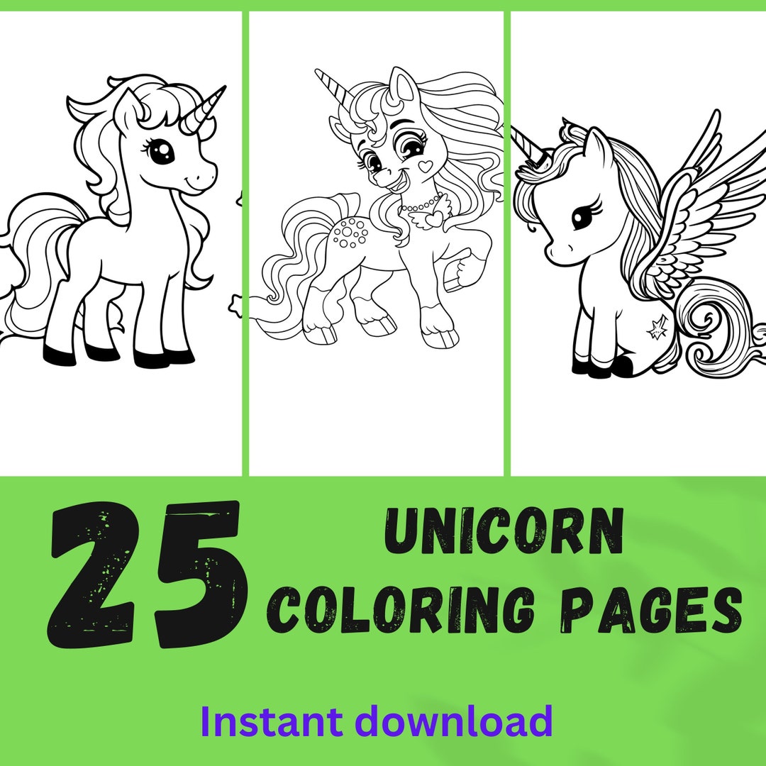 25 Unicorn Coloring Pages | Printable Unicorn Coloring Sheets for Kids ...