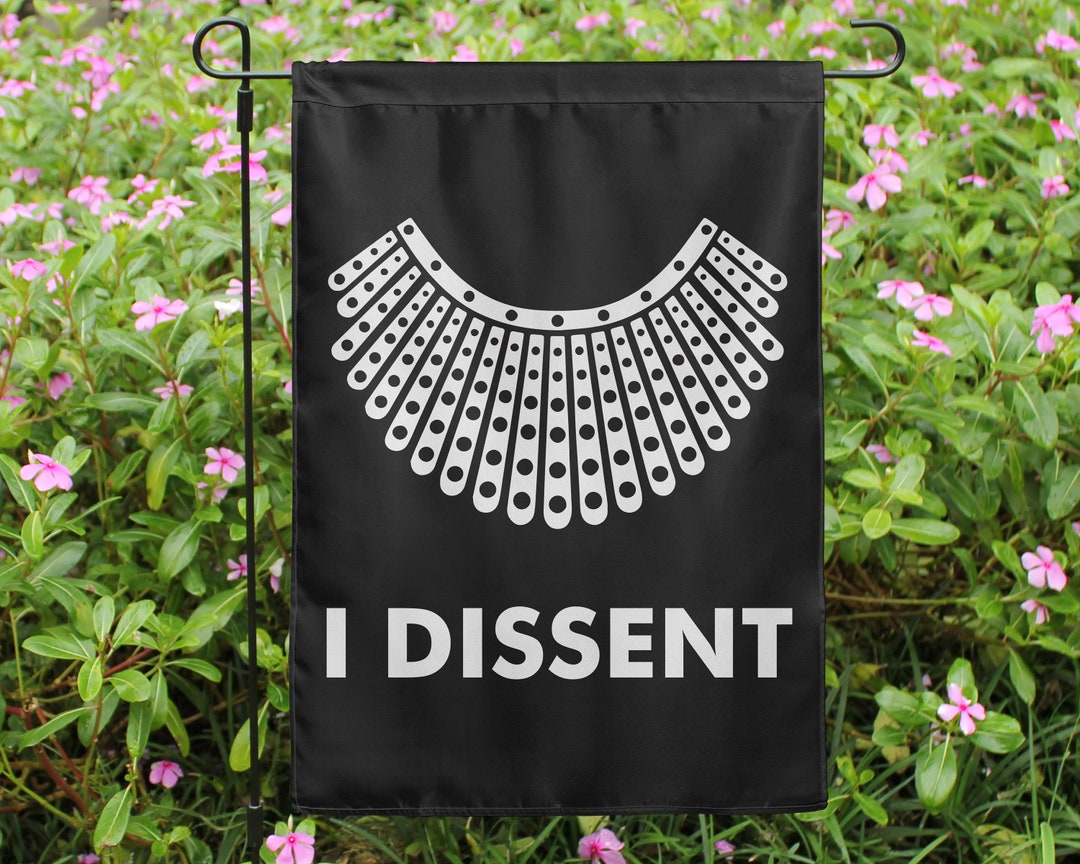 USA I Dissent Ruth Bader Ginsburg RBG Garden House Double Sided Flag ...