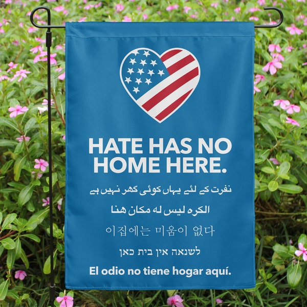 Hate Has No Home Here Flag - Etsy