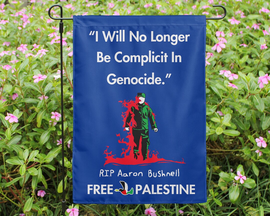FREE Palestine Not Genocide Support Humanity R.I.P Aaron Bushnell ...
