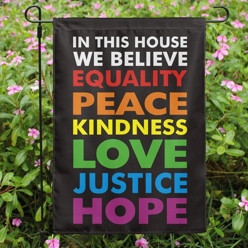 PEACE Yard Sign hope Love Equality Inclusion Kindness - Etsy