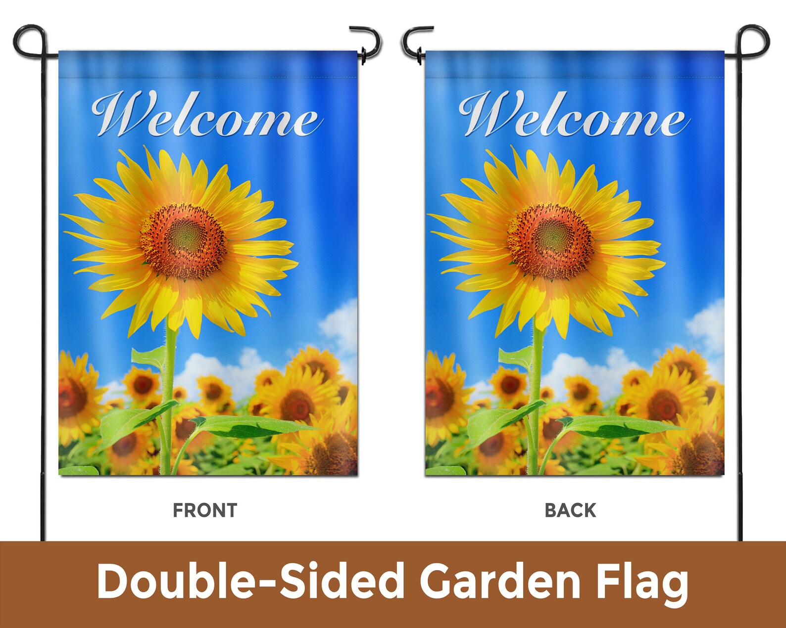 Custom Garden House Double Sided Flag Full Color Home Yard Outdoor ...
