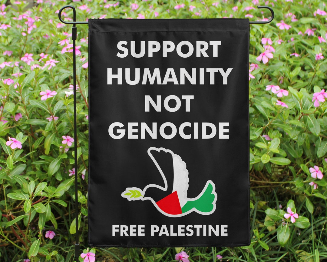Palestine Support Garden Flag: Double Sided Polyester Banner, Uv-resist ...