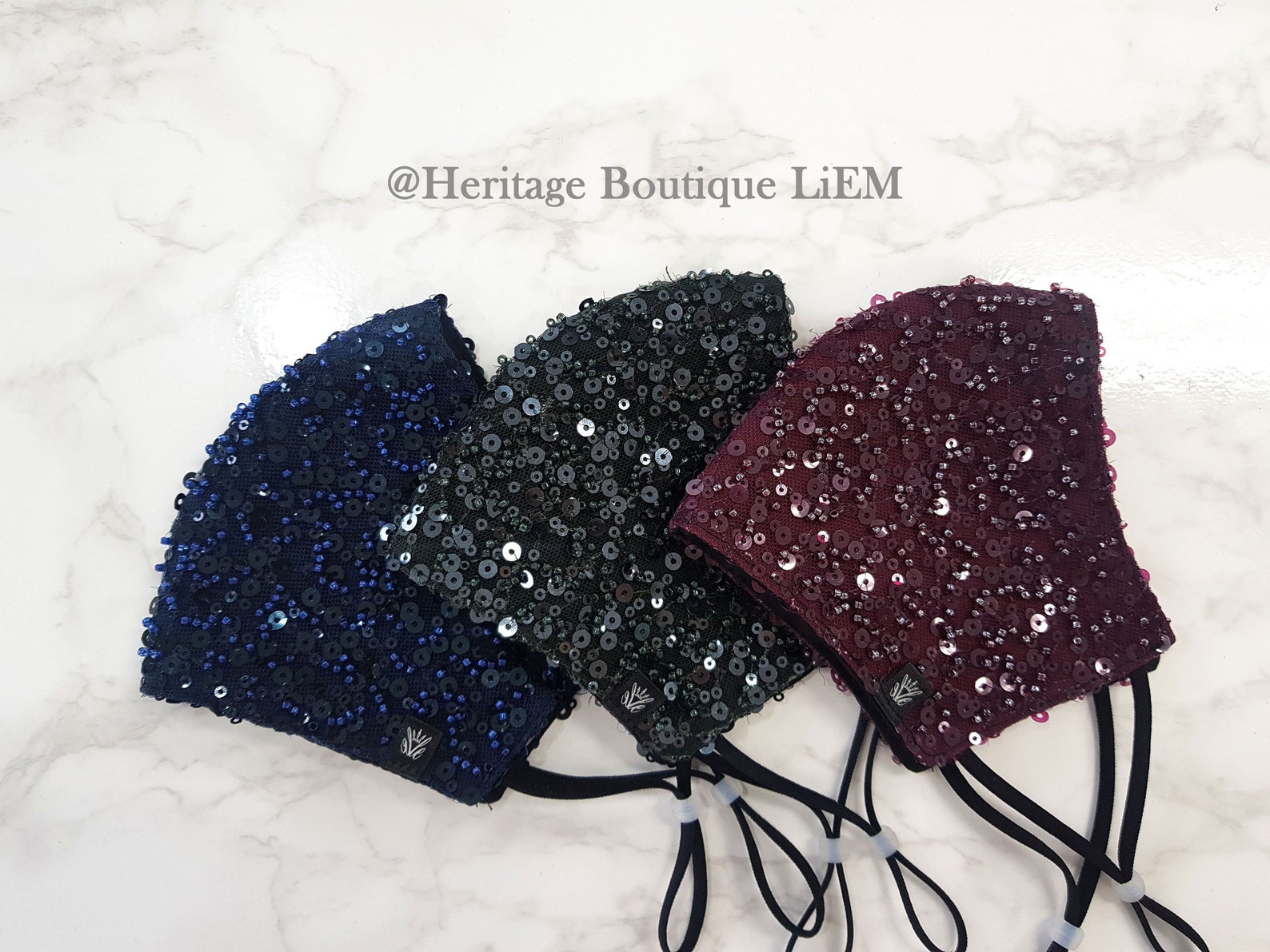 Sequin Face Mask, Women's Bling Fashion Mask With Filter Pocket - Etsy