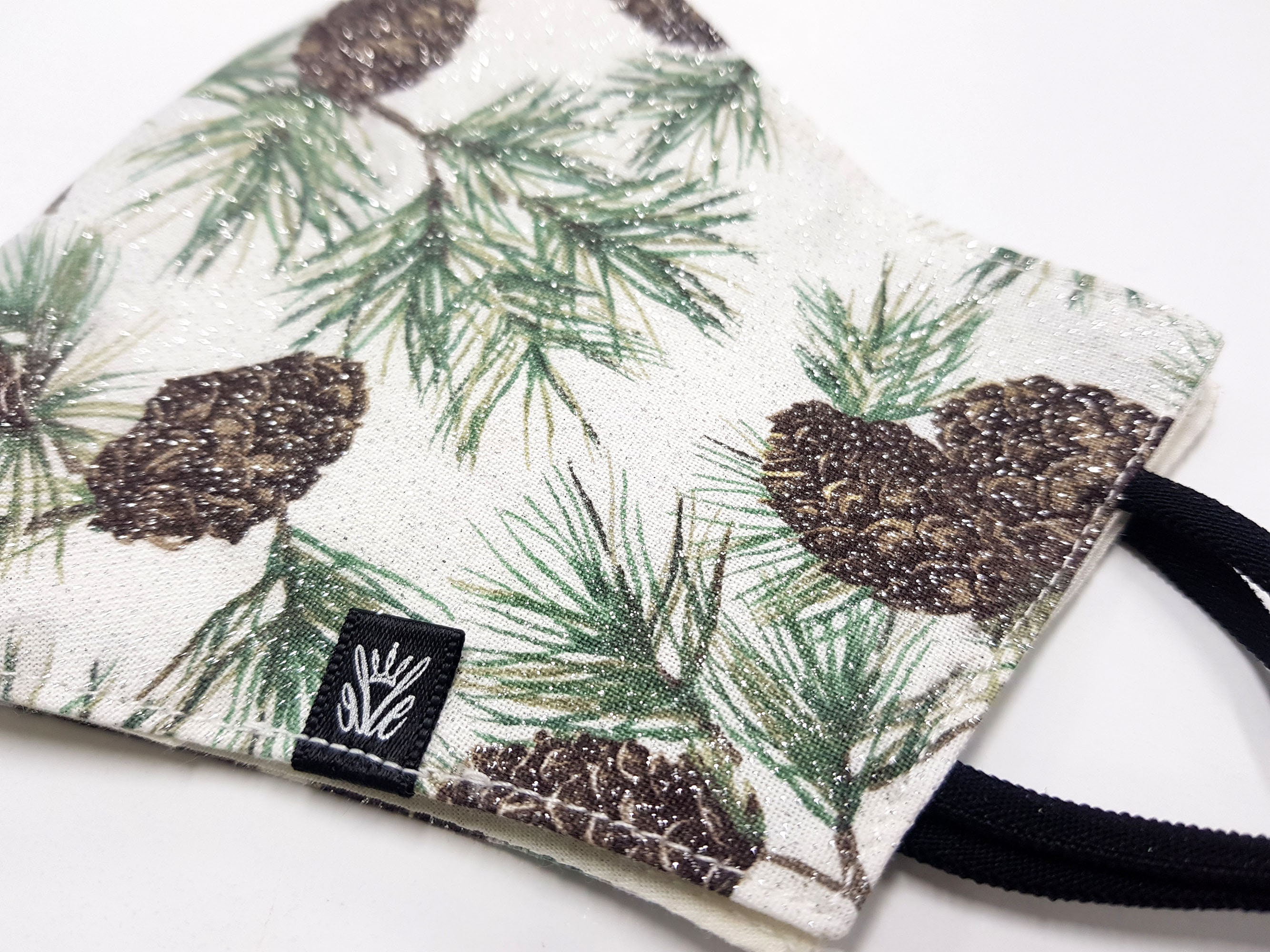 Glitter Face Mask Pine Cone Mask Christmas Mask Holiday - Etsy