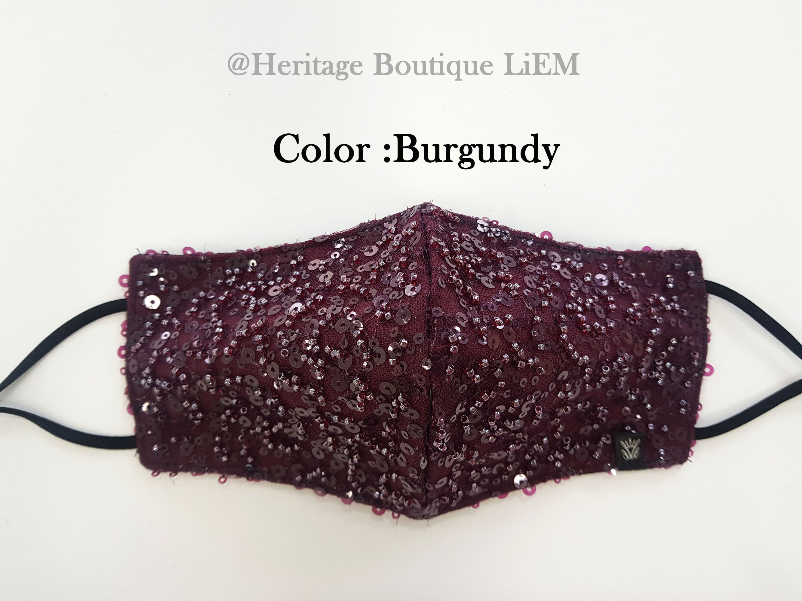 Fancy Face Mask Sequin face mask with filter pocket Washable | Etsy