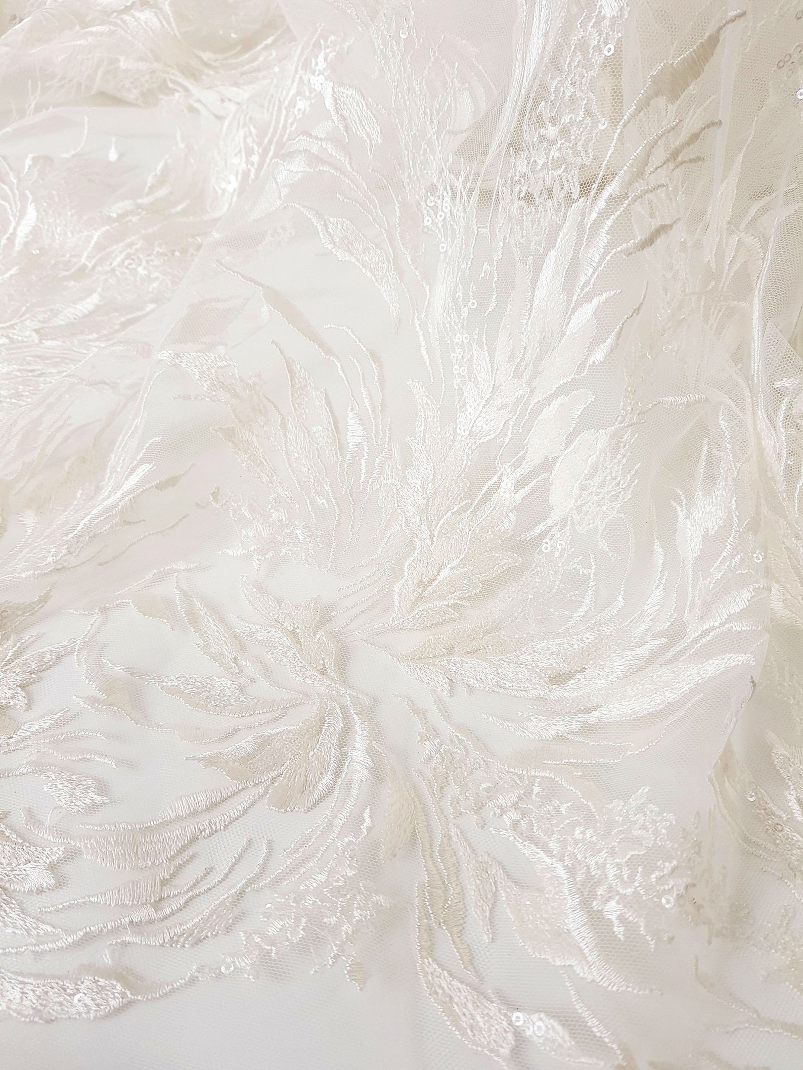 Sequins Embroidery Lace for Wedding and Evening Dress, High-end Wedding ...