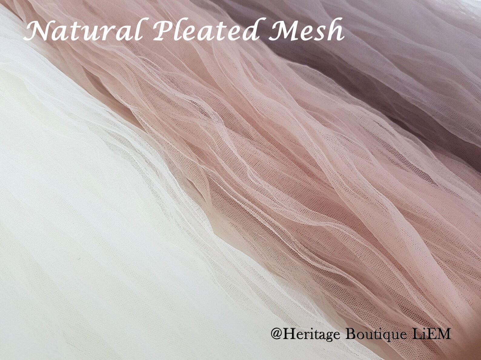 3 Yards Natural Pleated Mesh for Wedding & Party Decoration - Etsy