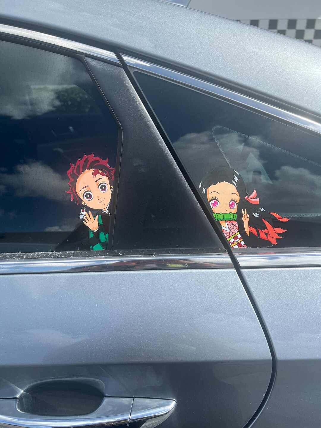 Demon Slayer Anime Tanjiro and Nezuko Bumper Sticker Car Decal - Etsy UK