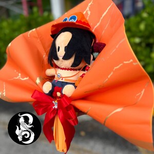 One Piece Ace Plush Bouquet - Etsy