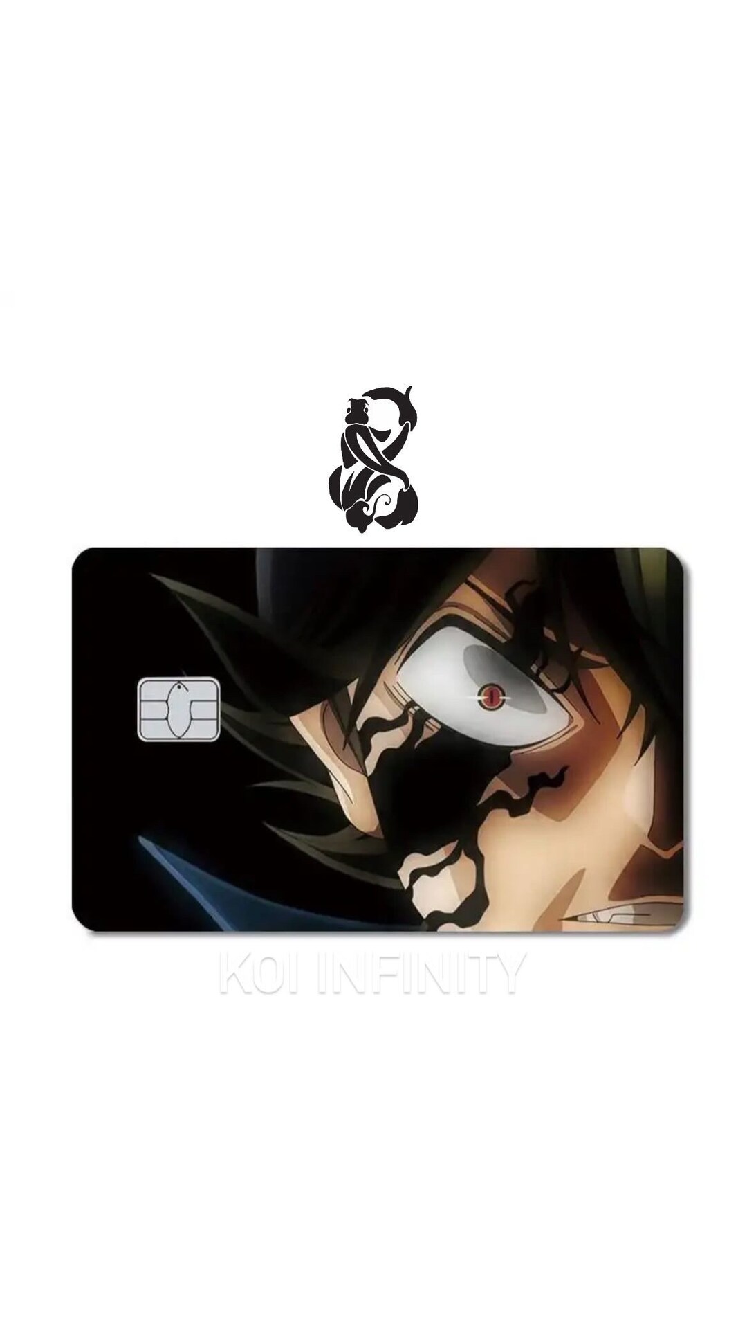 Asta Black Clover Credit Card Sticker - Etsy