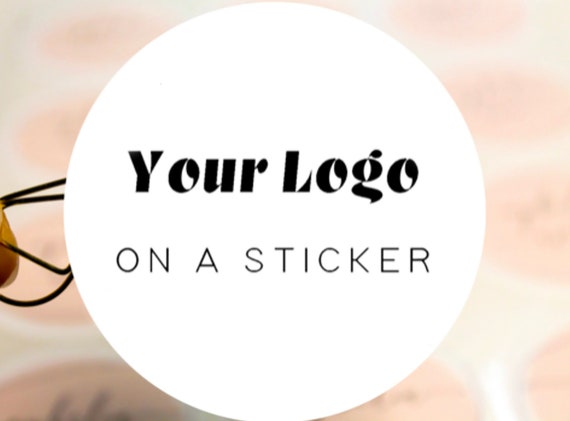 Custom Logo Sticker Round Business Logo Decal 0.5 | Etsy