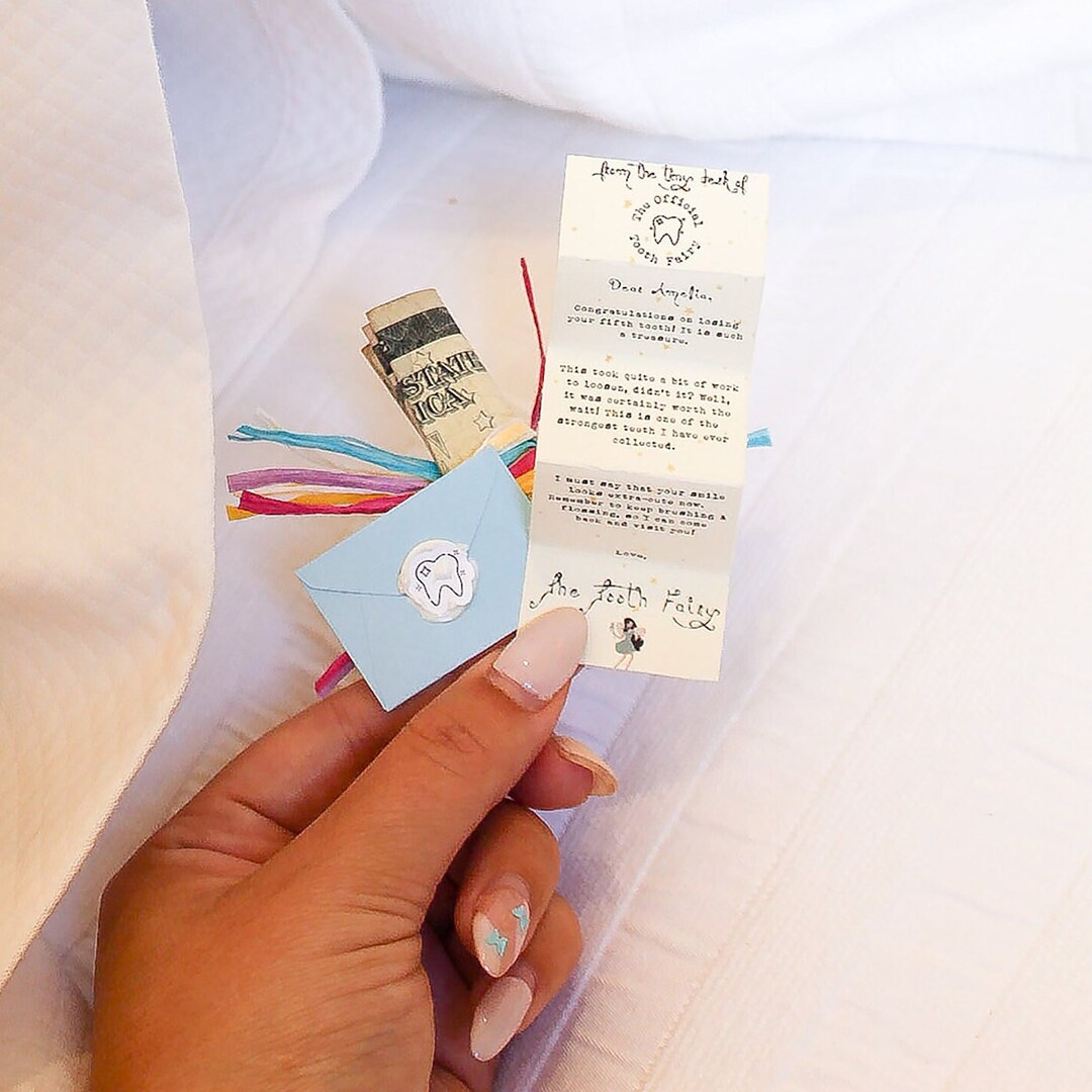 Tiny Tooth Fairy Letter Mini Envelope for Kids Cute Custom - Etsy Australia