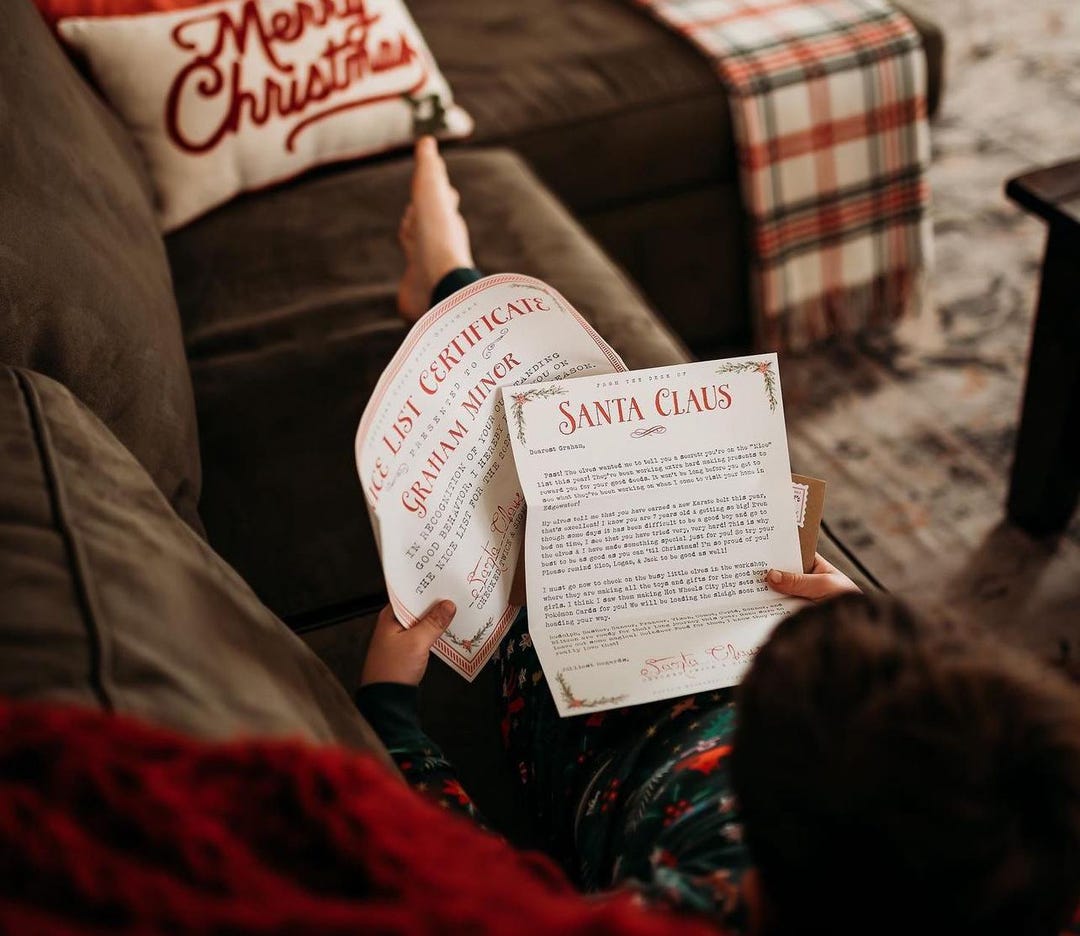 Custom Santa Claus Letter Printable, Customized Santa Letter Editable ...