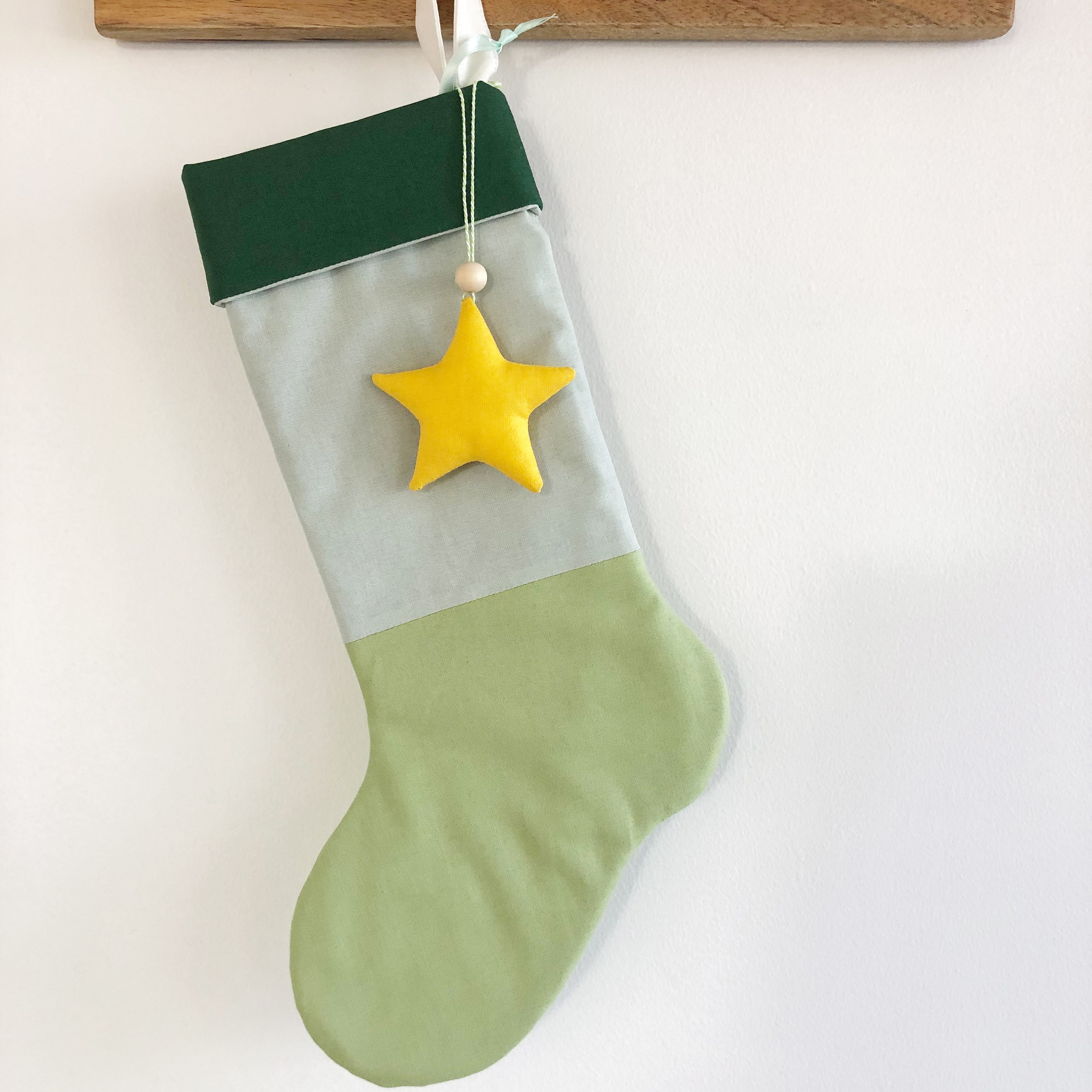 Christmas Stocking, Color Blocking Christmas Stocking, Minimalism ...