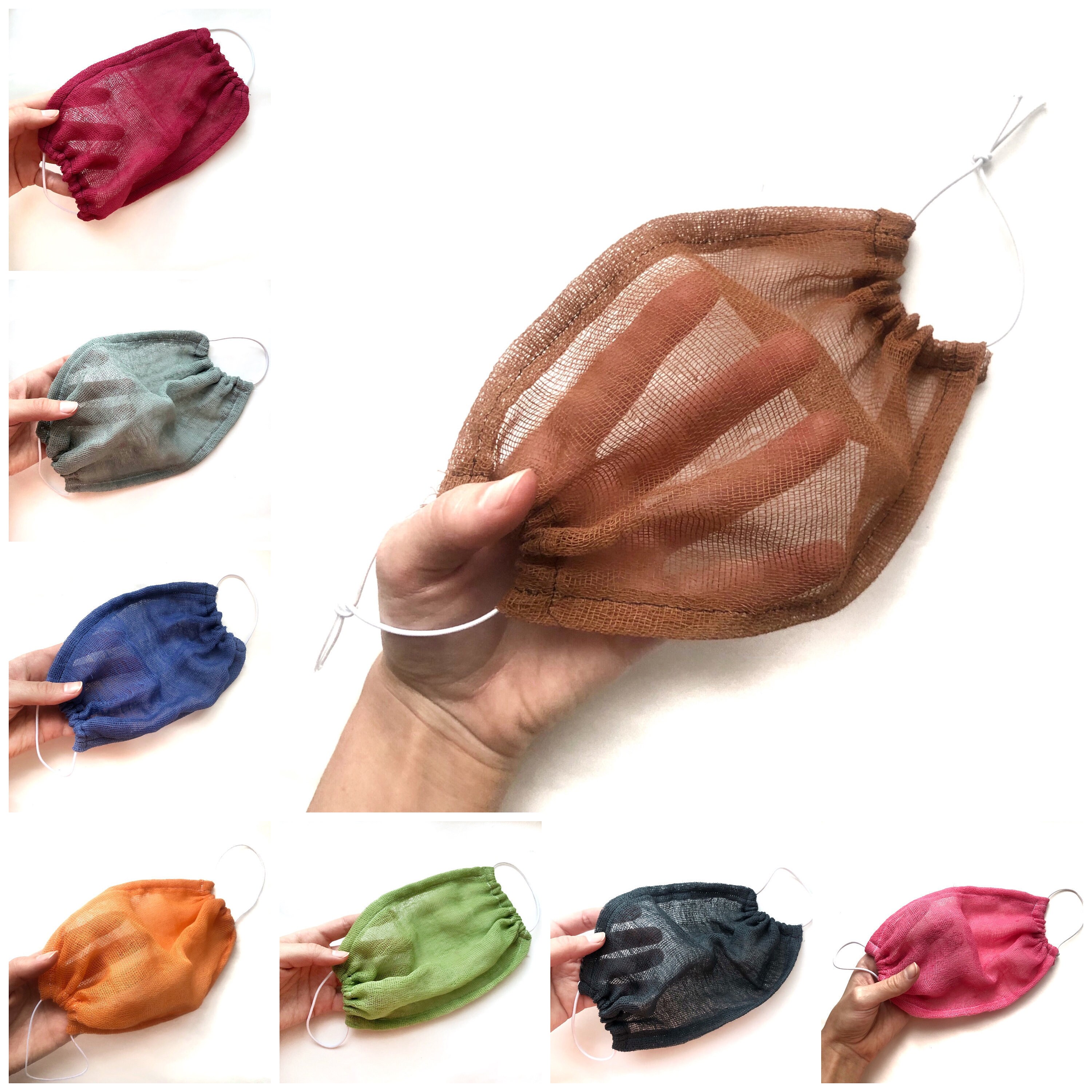 Yellow Mesh Fabric Mask - Etsy