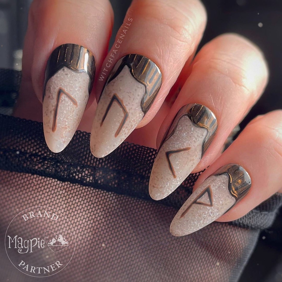 Press on Nails, Rune Press on Nails, Norse Mythology, Viking Runes ...