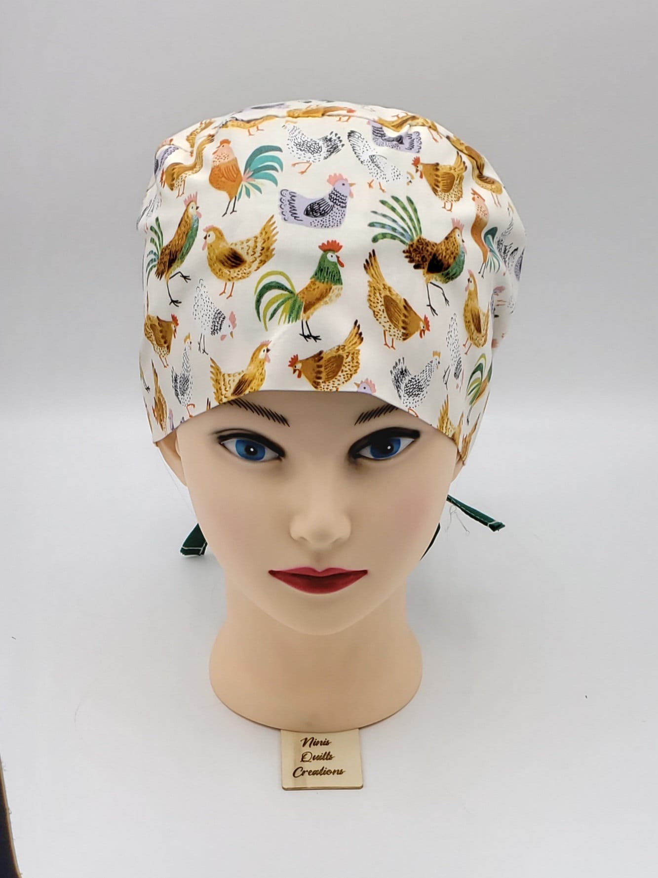 Chicken Frenzy Euro Surgical Scrub Cap / Hat Perfect for - Etsy