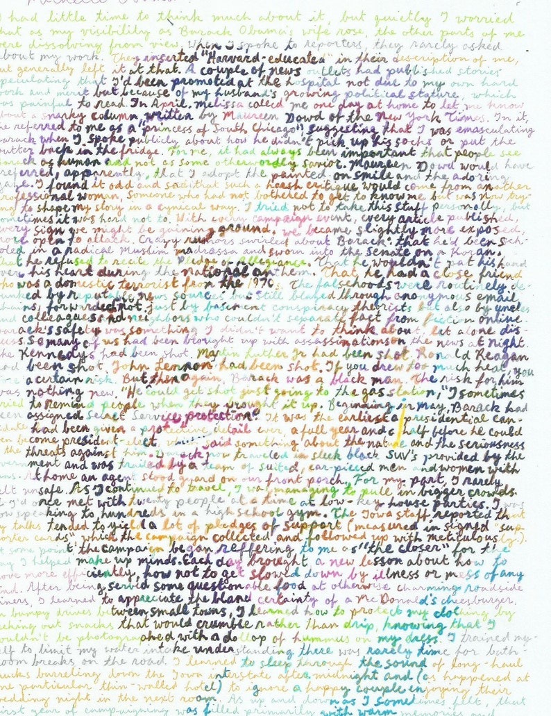 Michelle Obama Becoming Poster, Portrait of the Former First Lady, 'in ...