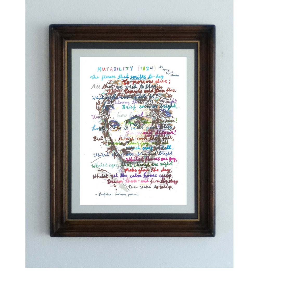 Portrait of Percy Shelly the Romantic Poet With the Full Text of His ...